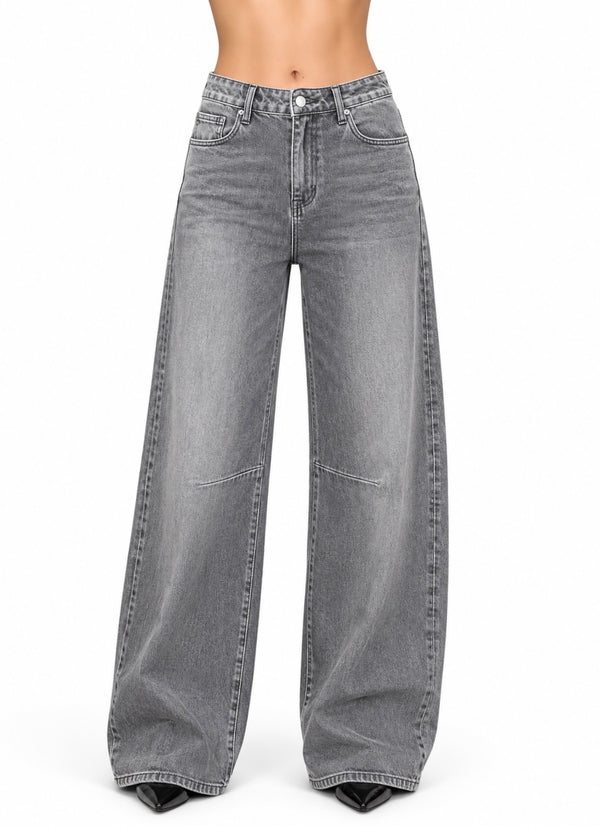 BAGGY BARREL GRIS VIBRANT MIU – VIM JEANS